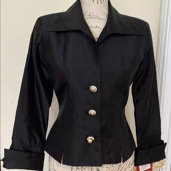 Jackets & Coats | Js Collection Fitted Black Jacket | Poshmark